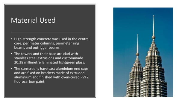 The petronas twin towers | PPTX | Civil Engineering Industry | Industries