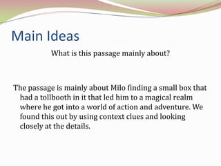 The Phantom Tollbooth | PPTX