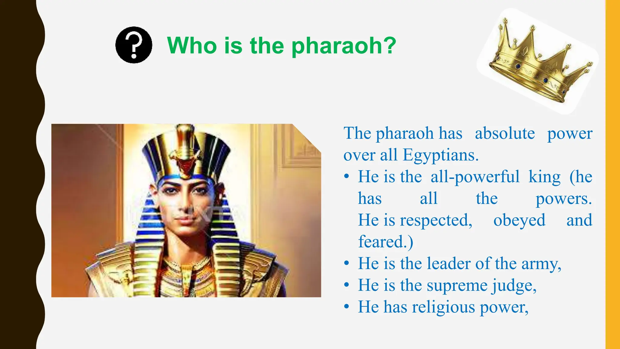 The pharaoh in history in the islam .... | PPT