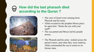 The pharaoh in history in the islam .... | PPTX