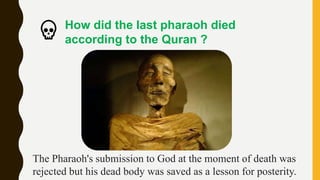 The pharaoh in history in the islam .... | PPT