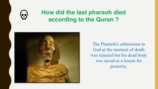 The pharaoh exposé l'histoire des pharaons | PPTX