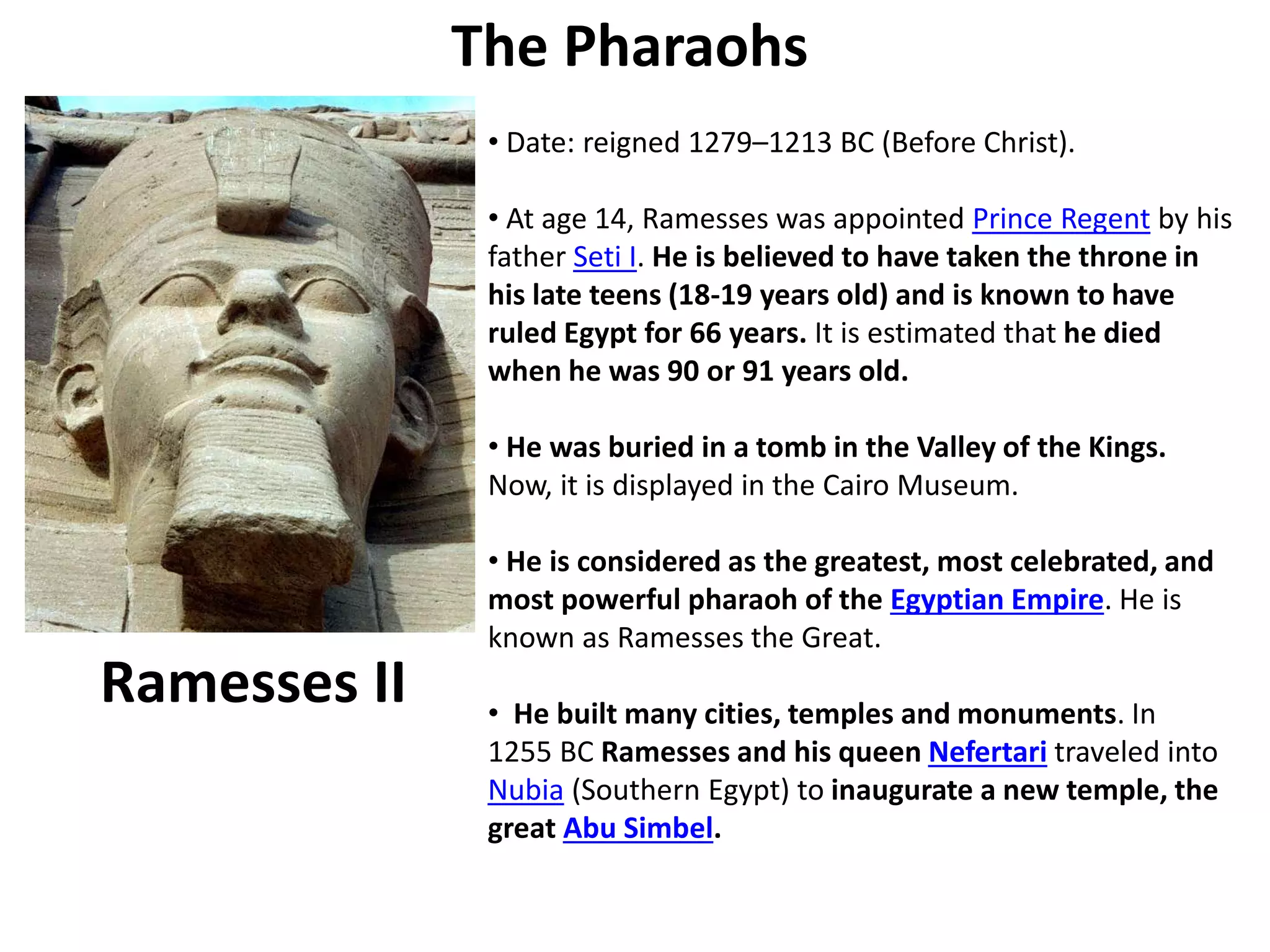 The pharaohs | PPTX