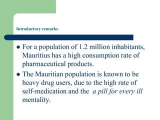 The Pharmaceutical Market in Mauritius.ppt