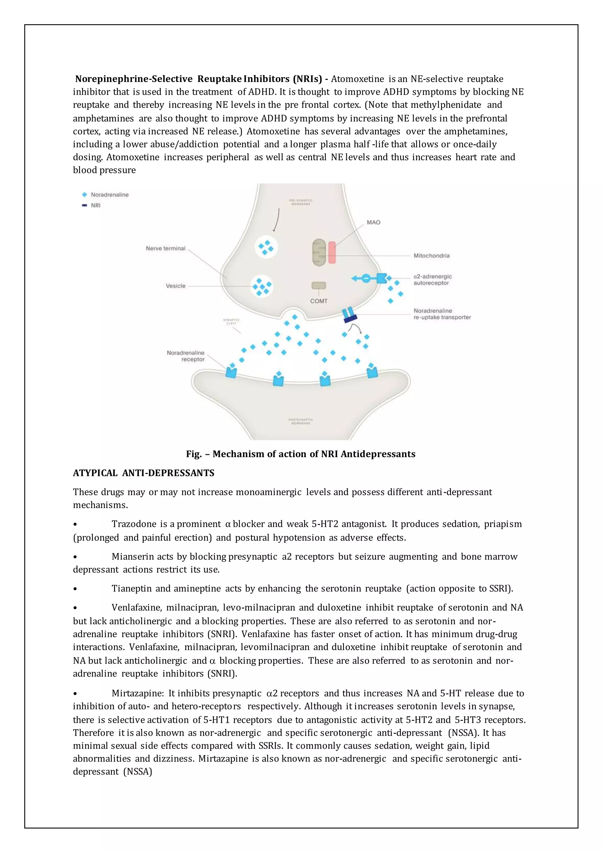 The pharmacology of anti-depressants | DOCX | Brain and Nervous System ...