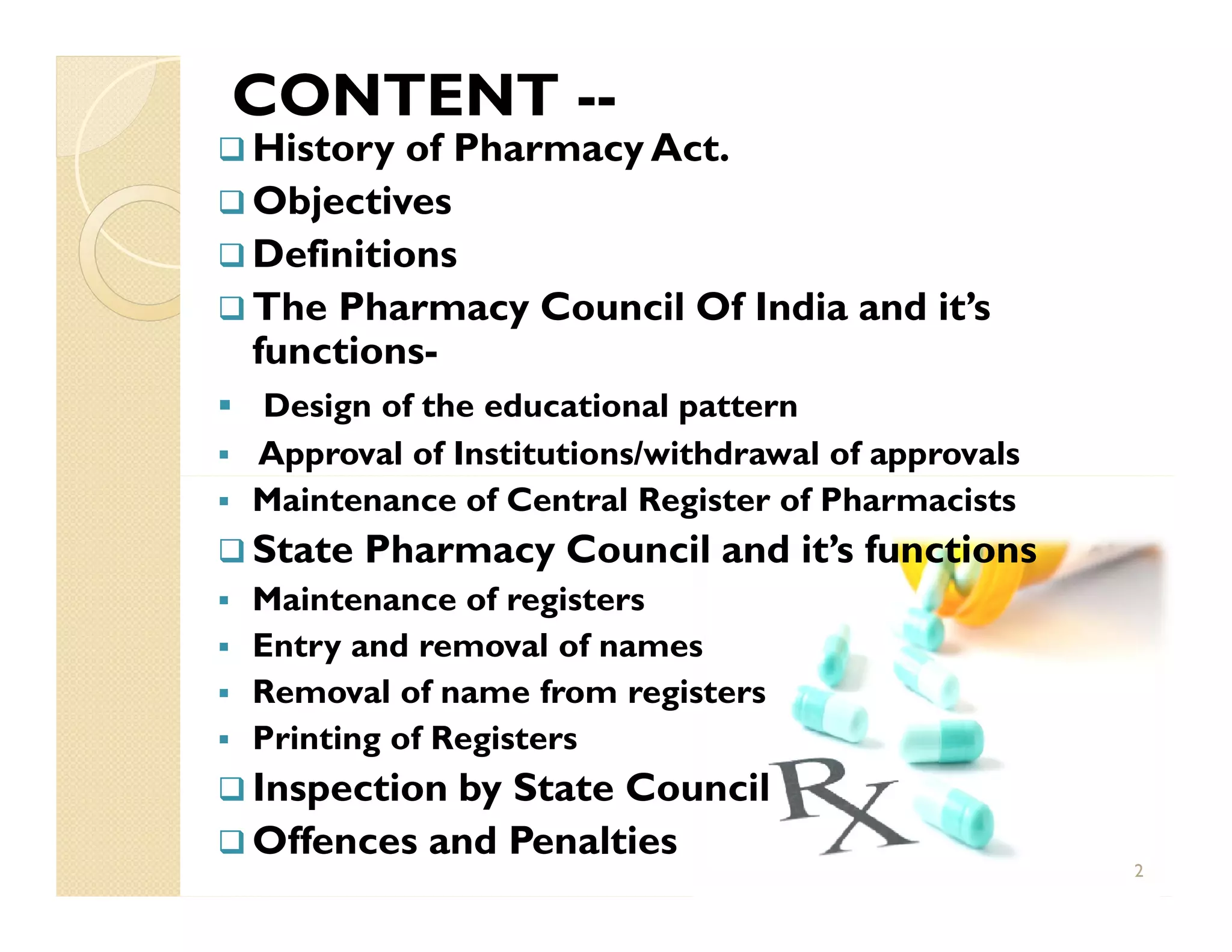 The pharmacy act | PDF