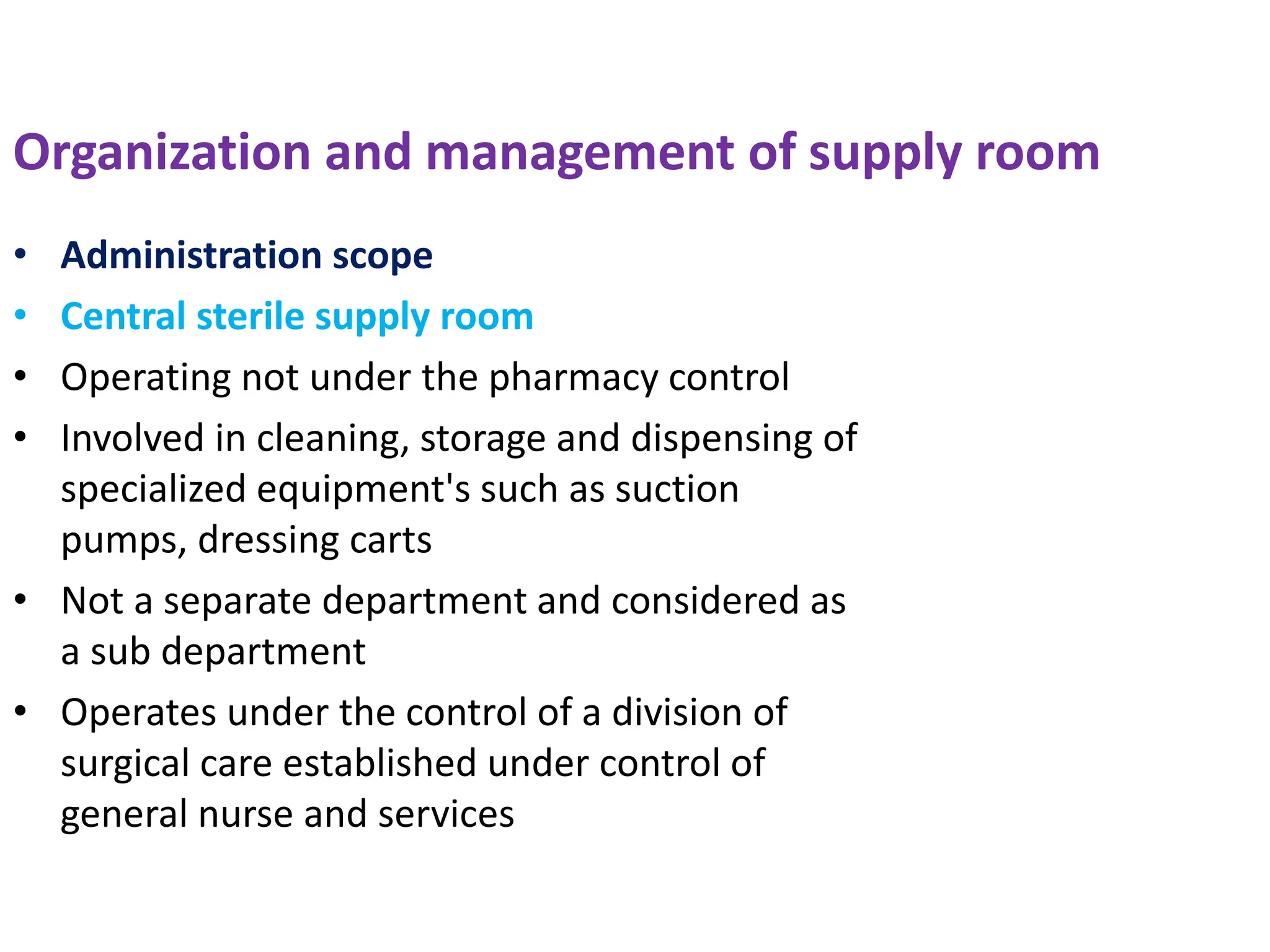 THE PHARMACY CENTRAL STERILE SUPPLY ROOM.pptx