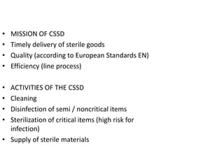 THE PHARMACY CENTRAL STERILE SUPPLY ROOM.pptx | Infectious Diseases ...