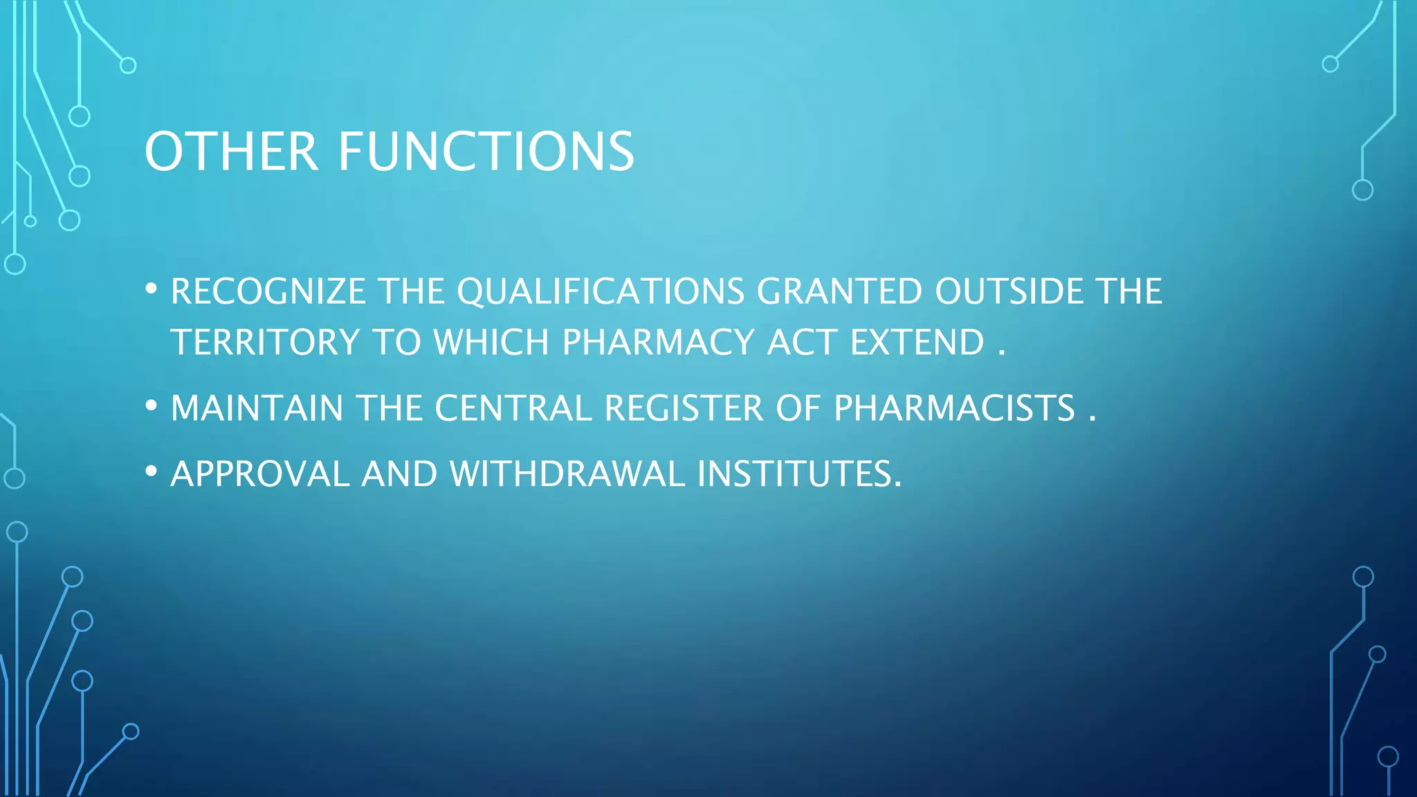 The pharmacy council of india | PPTX