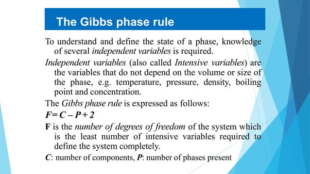 The phase rule | PPT