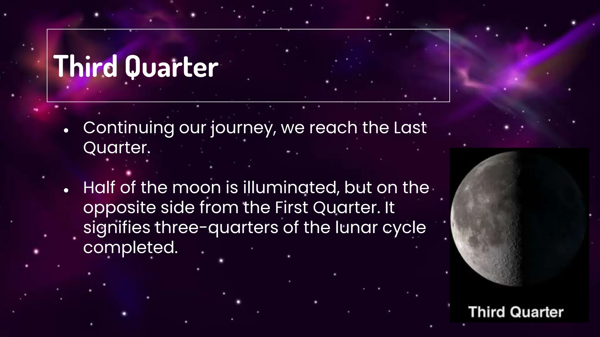 The Phases of the moon Presentation | PPTX