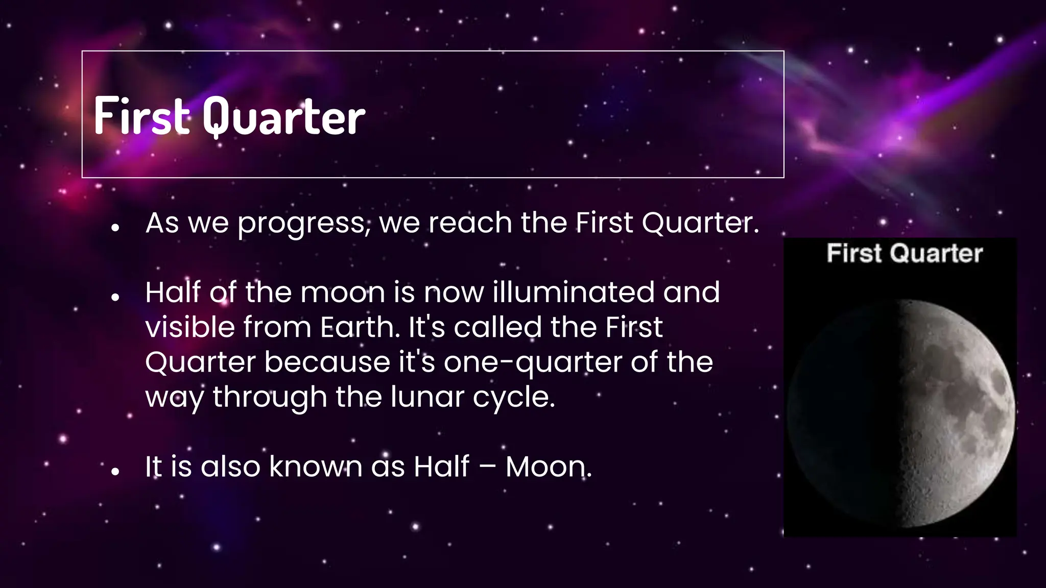 The Phases of the moon Presentation | PPTX