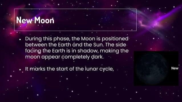 The Phases of the moon Presentation | PPTX