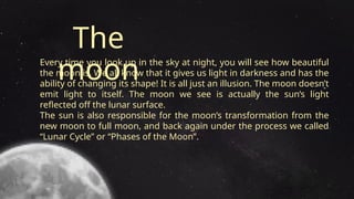 The Phases of the Moon Science NGSS Presentation in Black Blue and ...