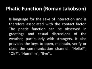 The Phatic Coffee | PPT