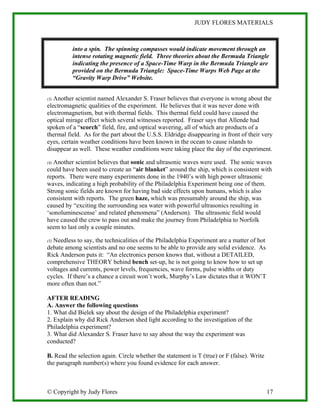 The philadelphia experiment | PDF