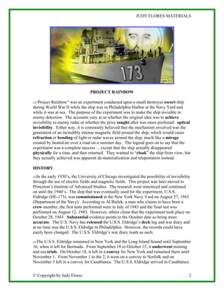 The philadelphia experiment | PDF