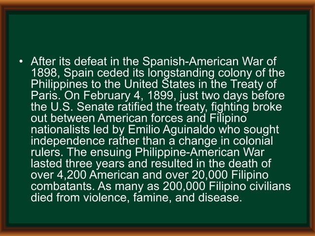 The philippine american war | PPTX | Death, Injury, or Military ...