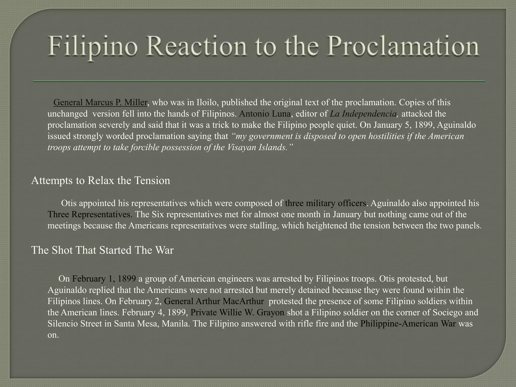 The philippine american war | PPTX