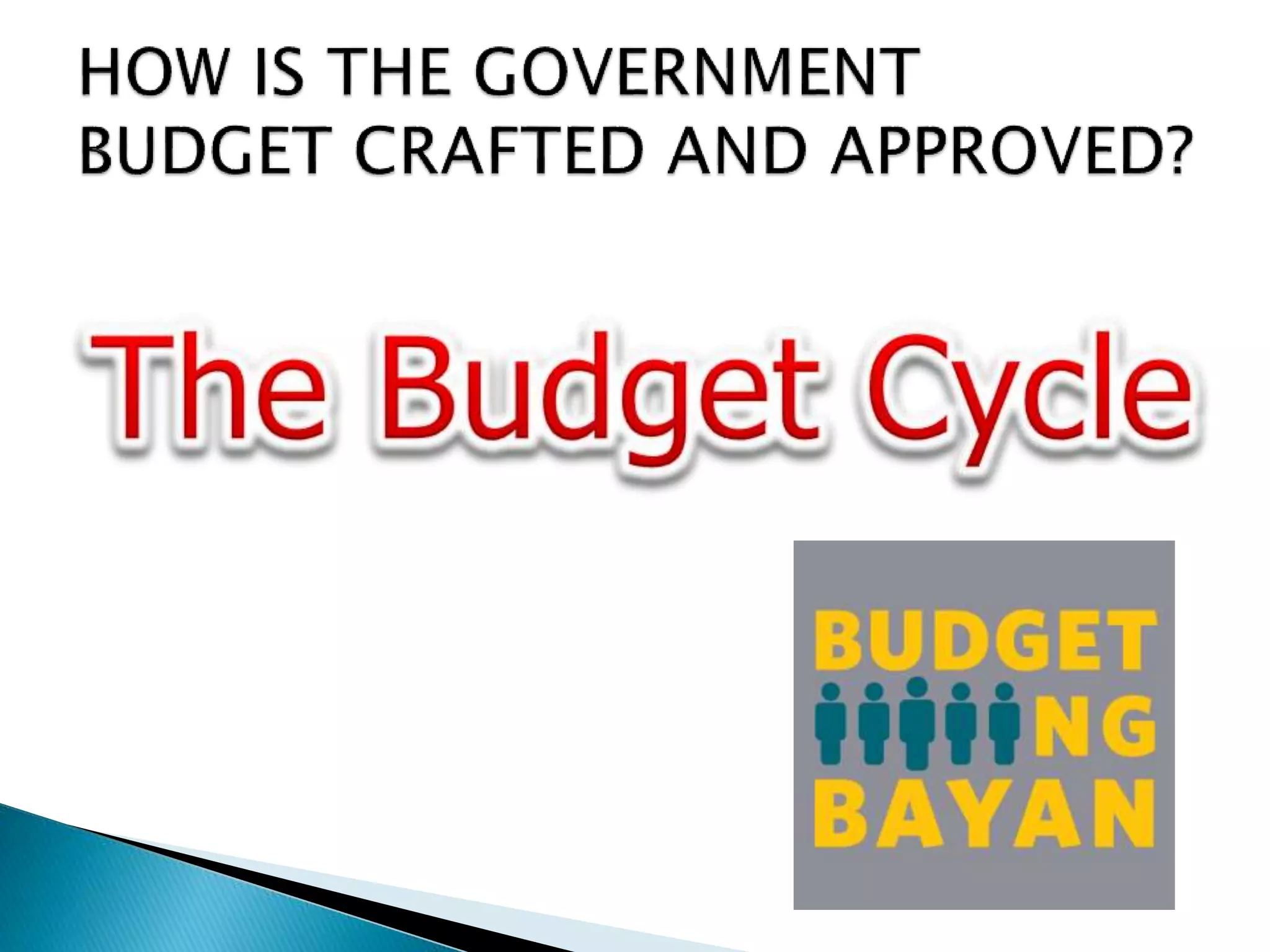 The philippine budgetary process | PPTX