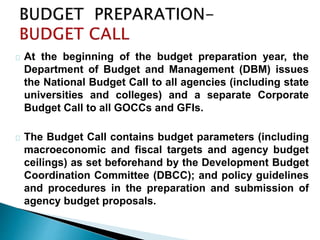 The philippine budgetary process | PPTX