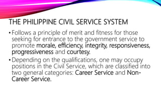 The philippine civil service | PPTX