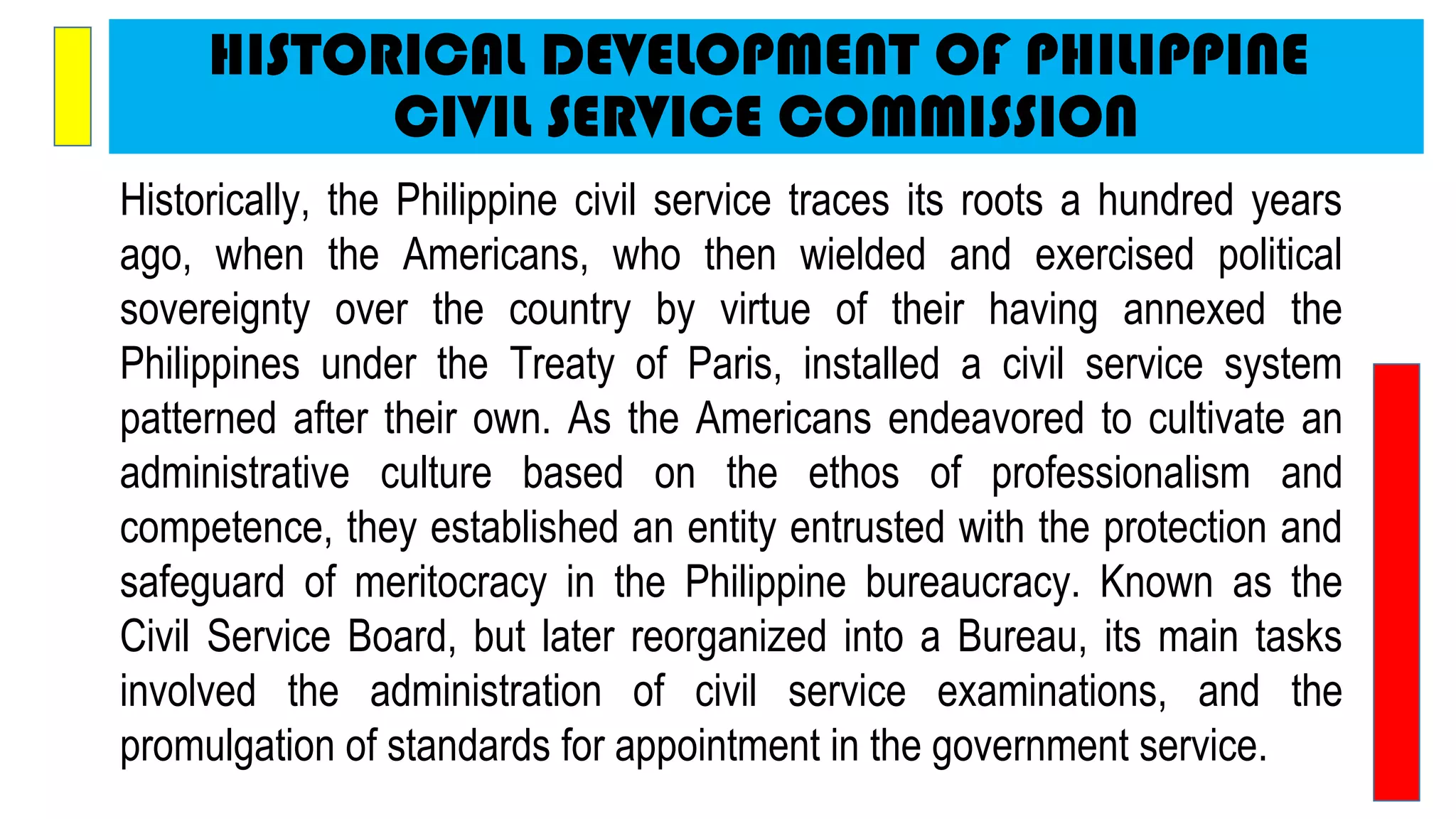 The philippine civil service system final report | PPT