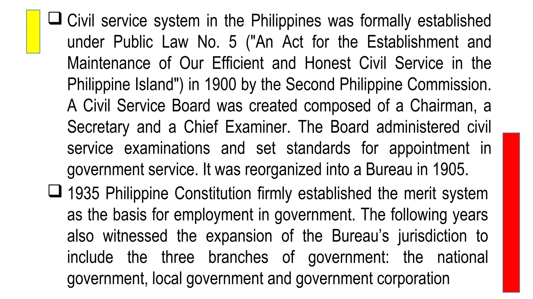 The philippine civil service system final report | PPT