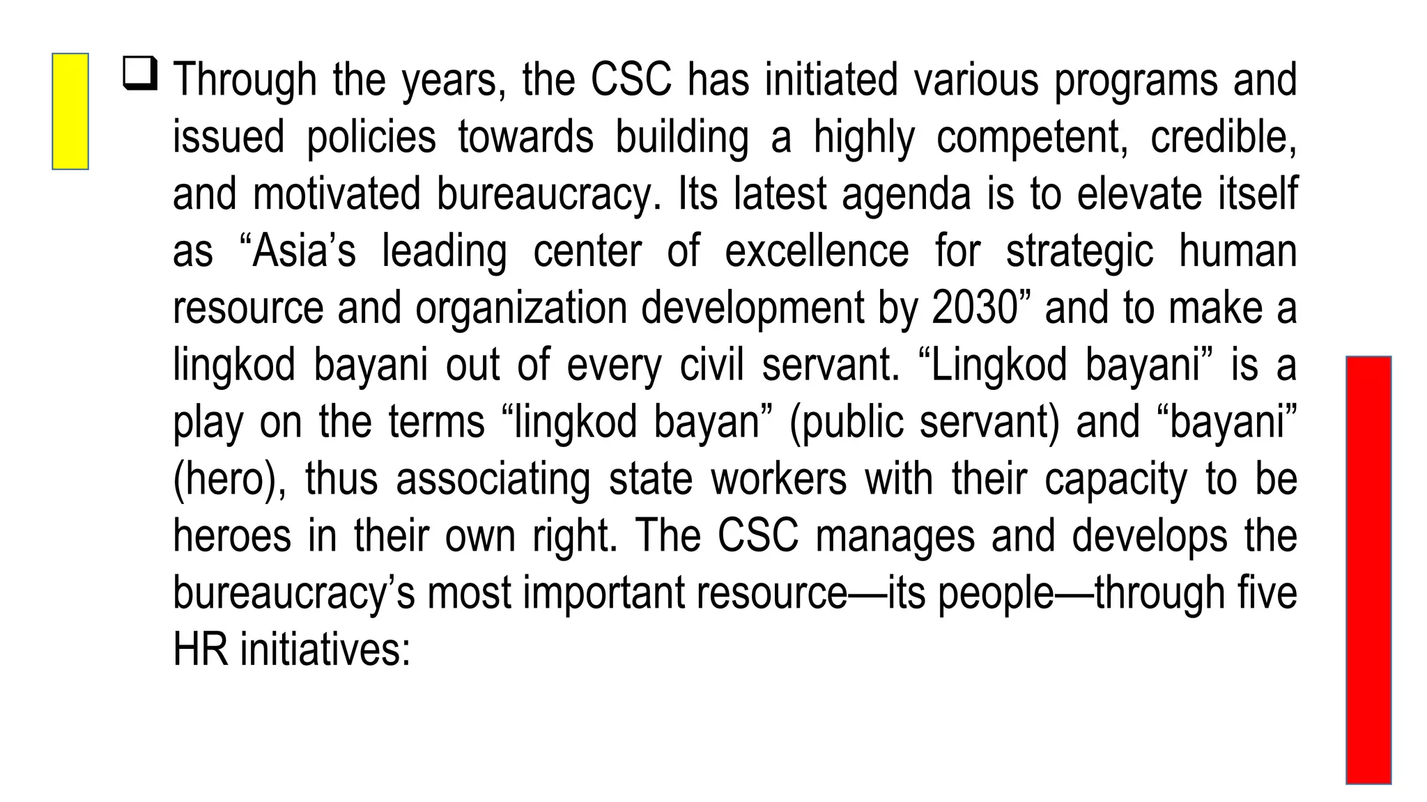 The philippine civil service system final report | PPT