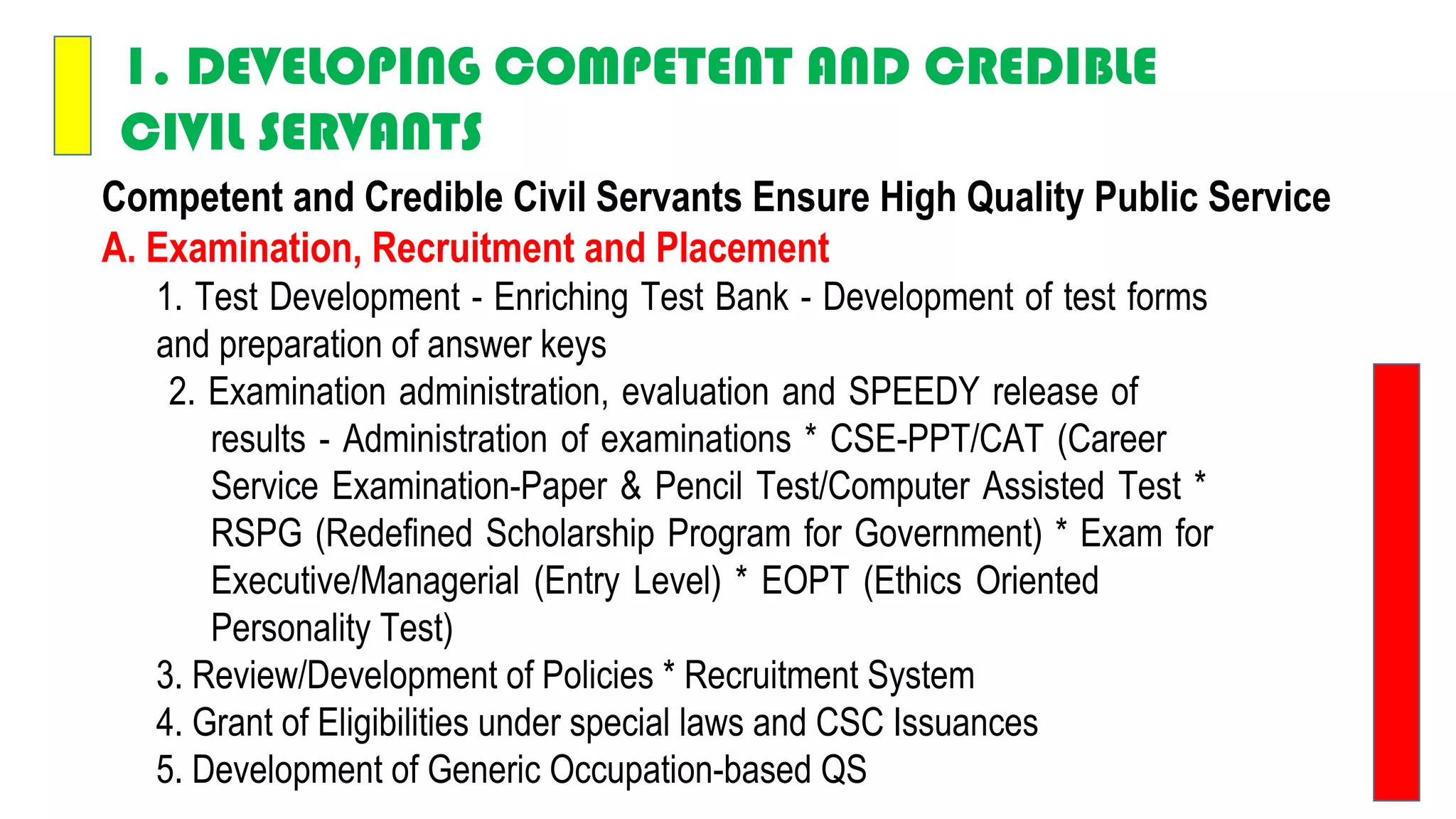 The philippine civil service system final report | PPT