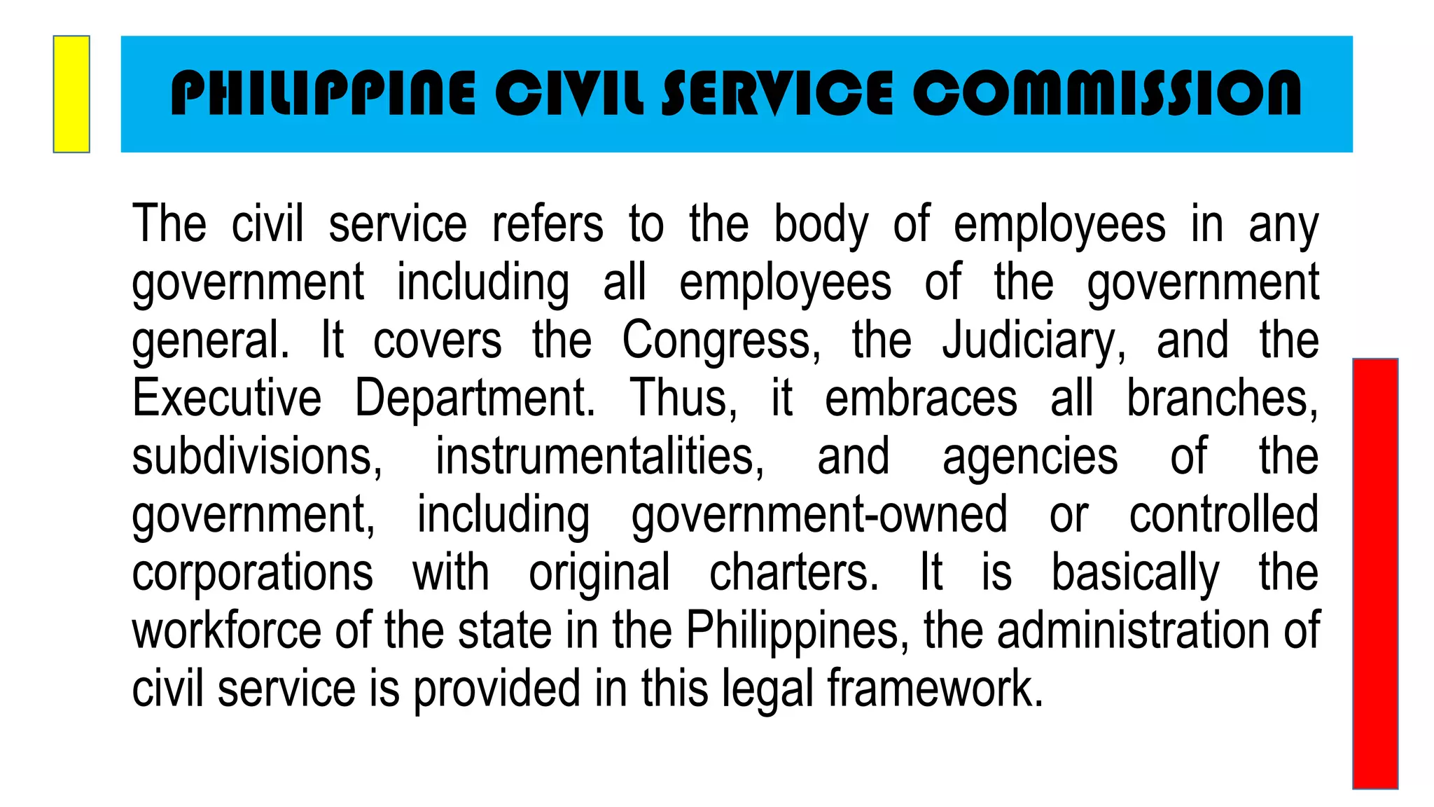The philippine civil service system final report | PPT