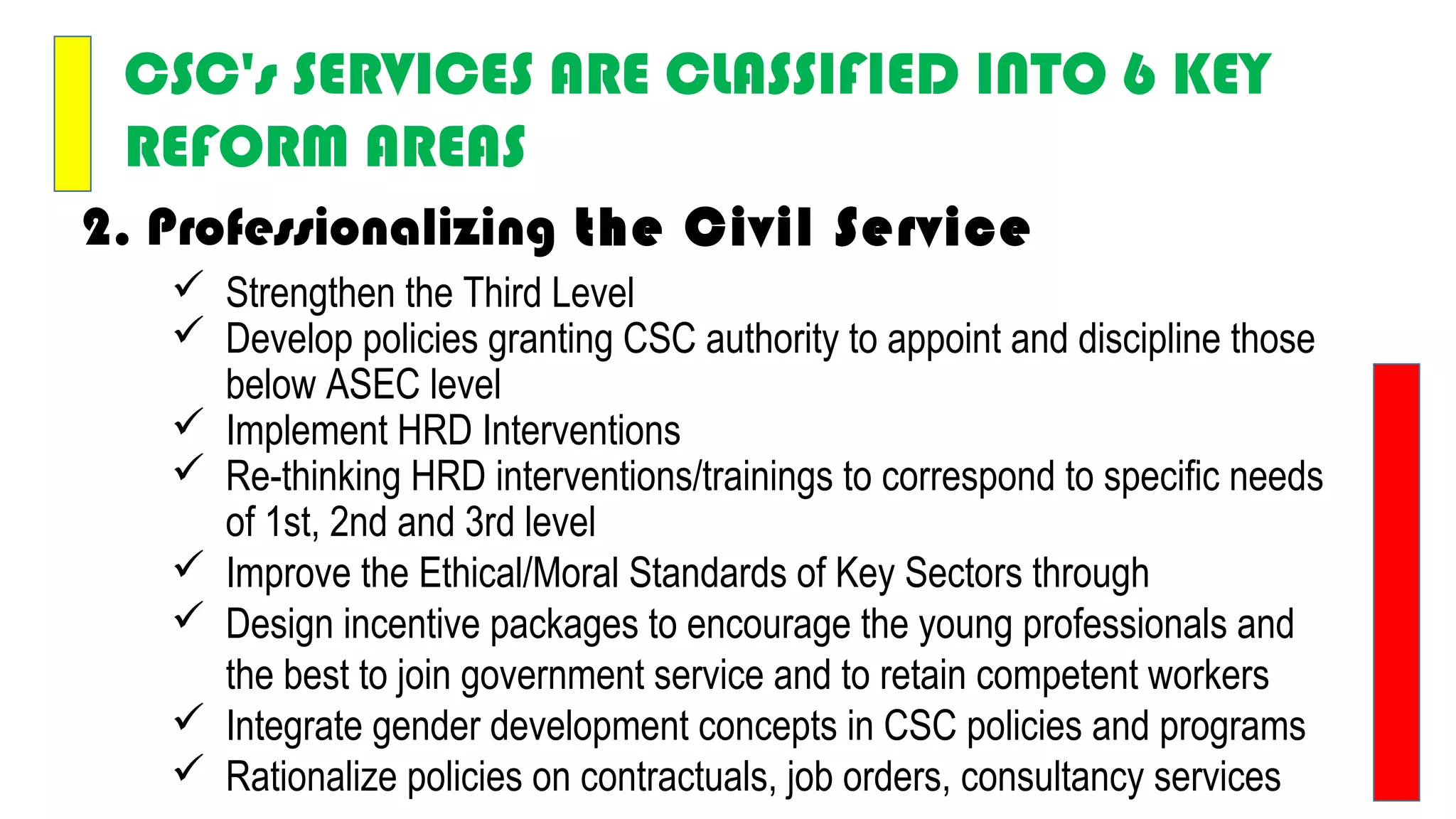 The philippine civil service system final report | PPT