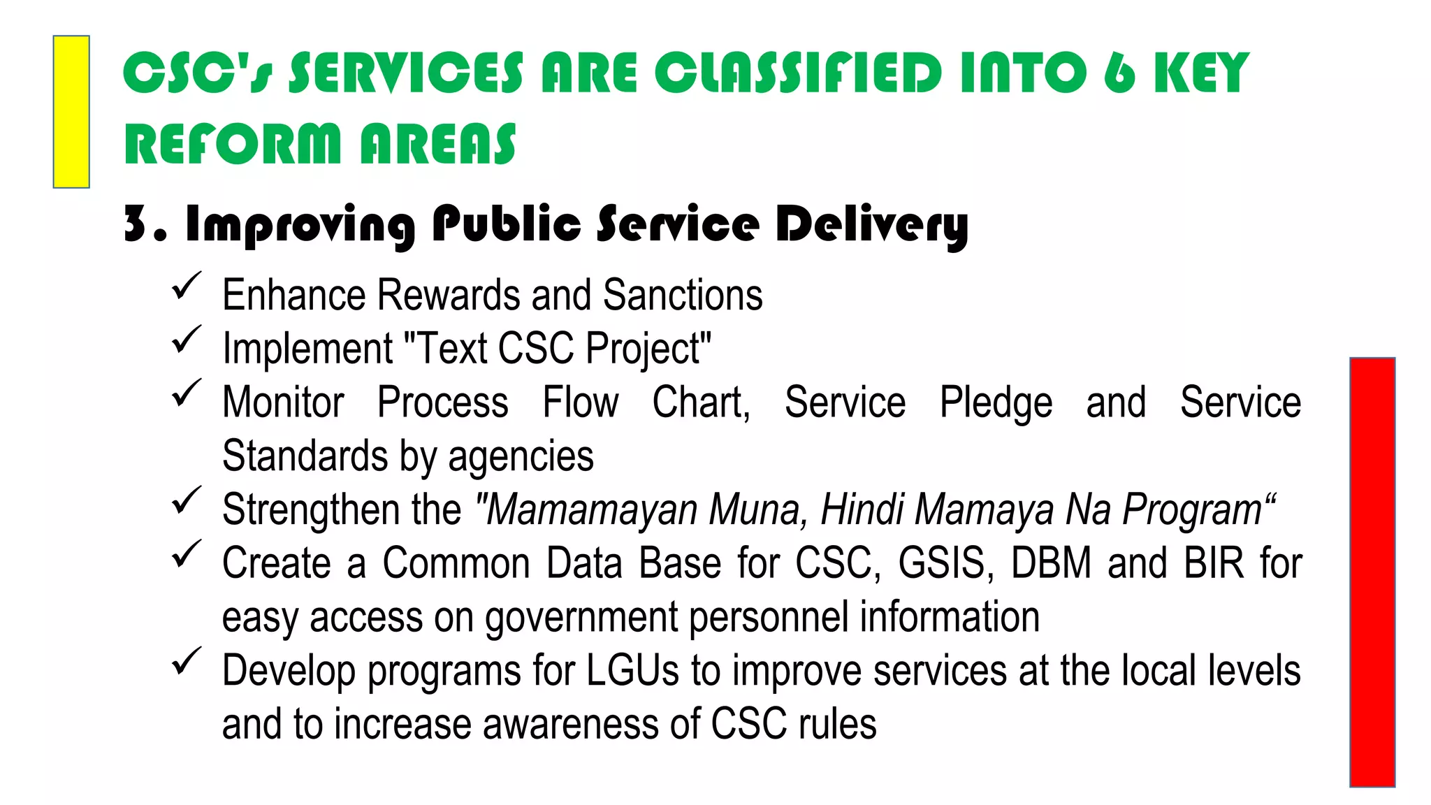 The philippine civil service system final report | PPT