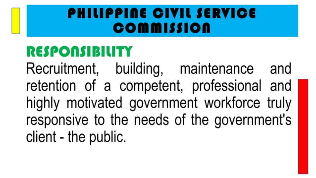 The philippine civil service system final report | PPT | Business ...