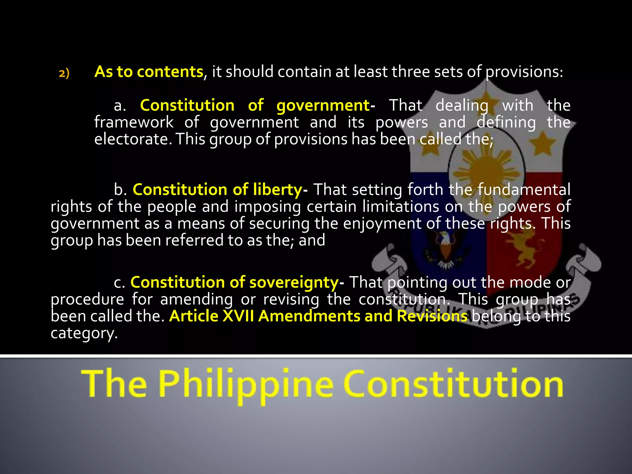 The philippine constitution | PPTX