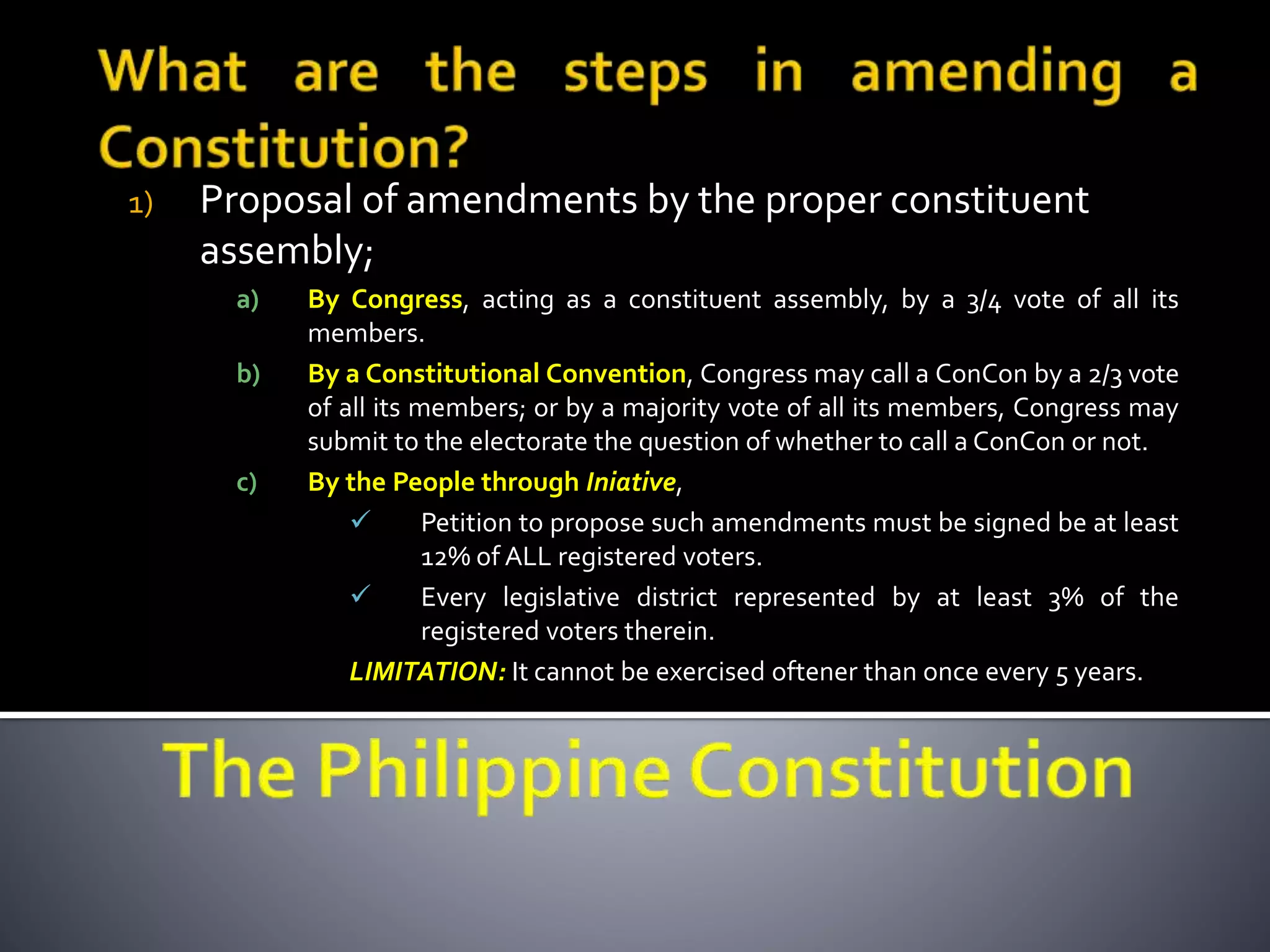The philippine constitution | PPTX