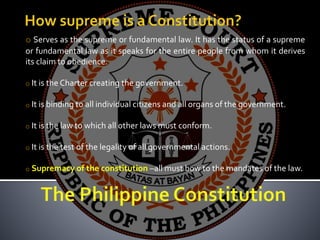 The philippine constitution | PPTX
