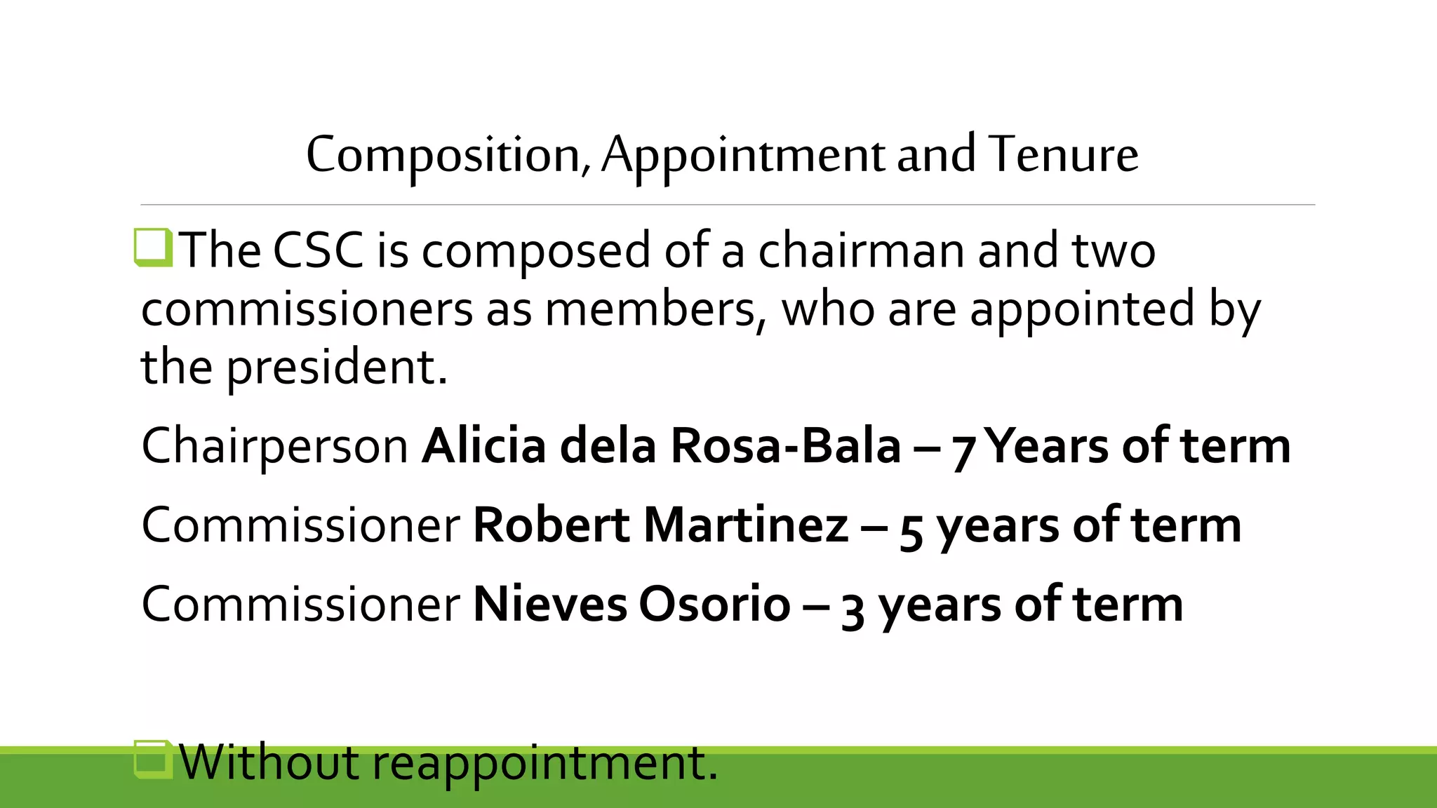 The philippine constitutional commissions | PPTX