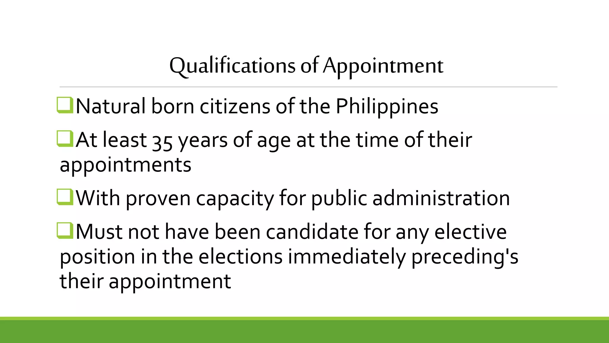 The philippine constitutional commissions | PPTX