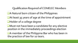 The philippine constitutional commissions | PPTX