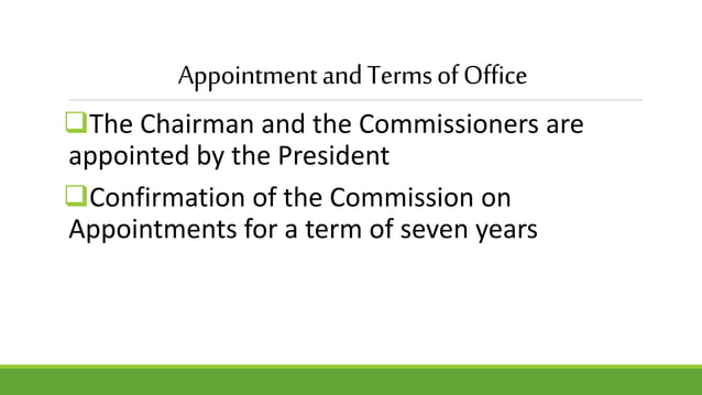 The philippine constitutional commissions | PPTX | Law