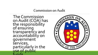 The philippine constitutional commissions | PPTX