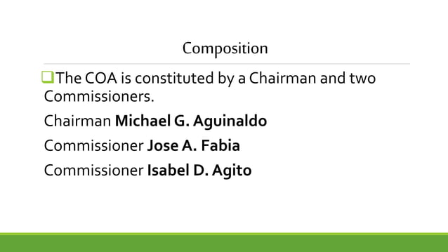 The philippine constitutional commissions | PPTX | Law