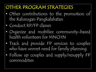 The philippine family planning program (PPT) | PPTX