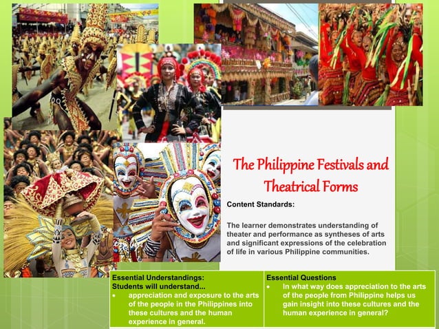 The philippine festivals and theatrical forms | PPTX