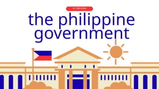 The Philippine Government Presentation in Royal Blue Cartoon ...