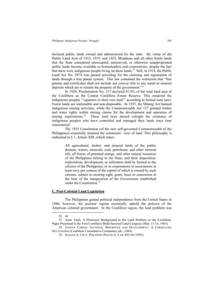 THE PHILIPPINE INDIGENOUS PEOPLES’ STRUGGLE FOR LAND AND LIFE ...