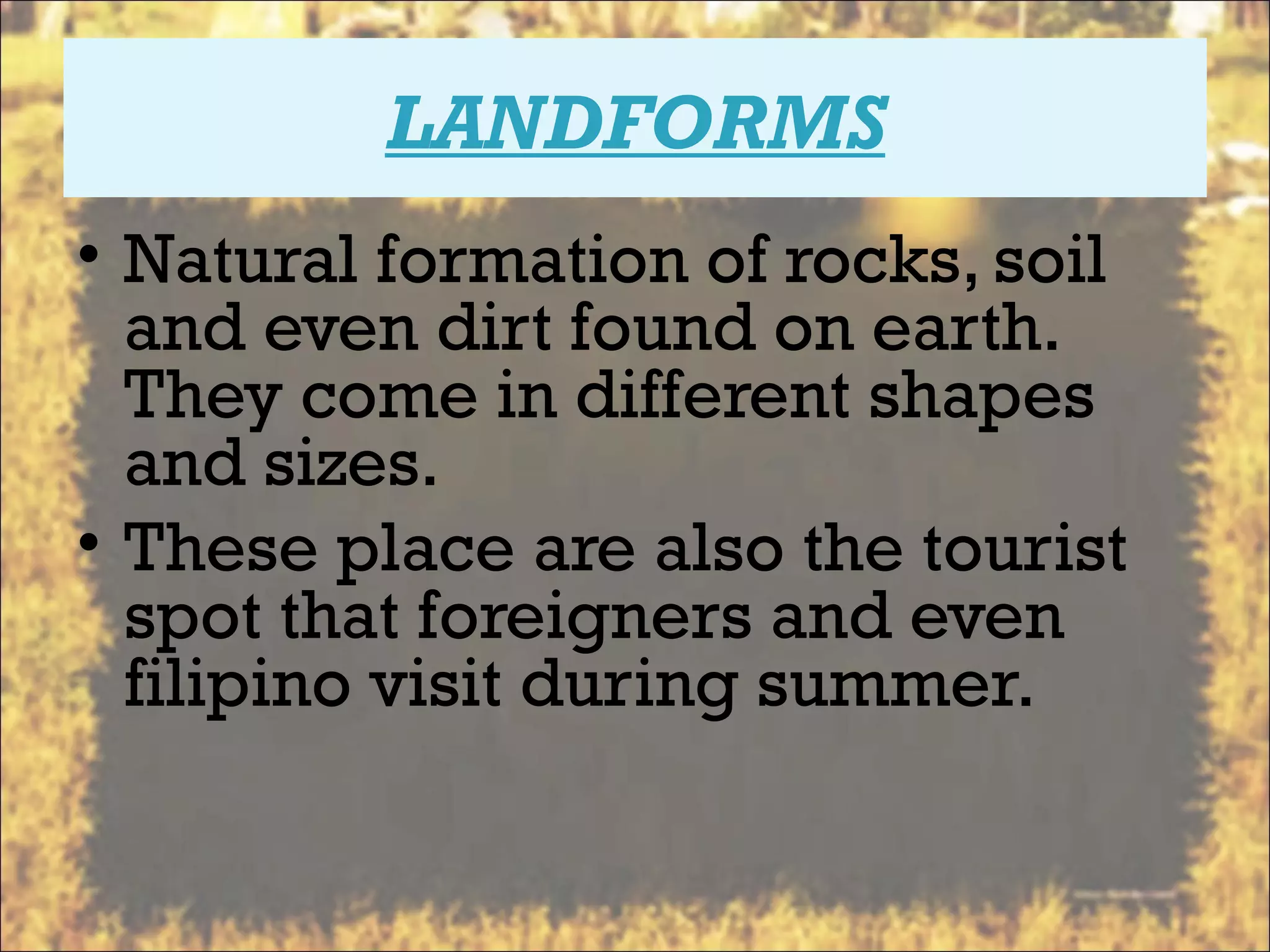 The philippine landforms | PPT