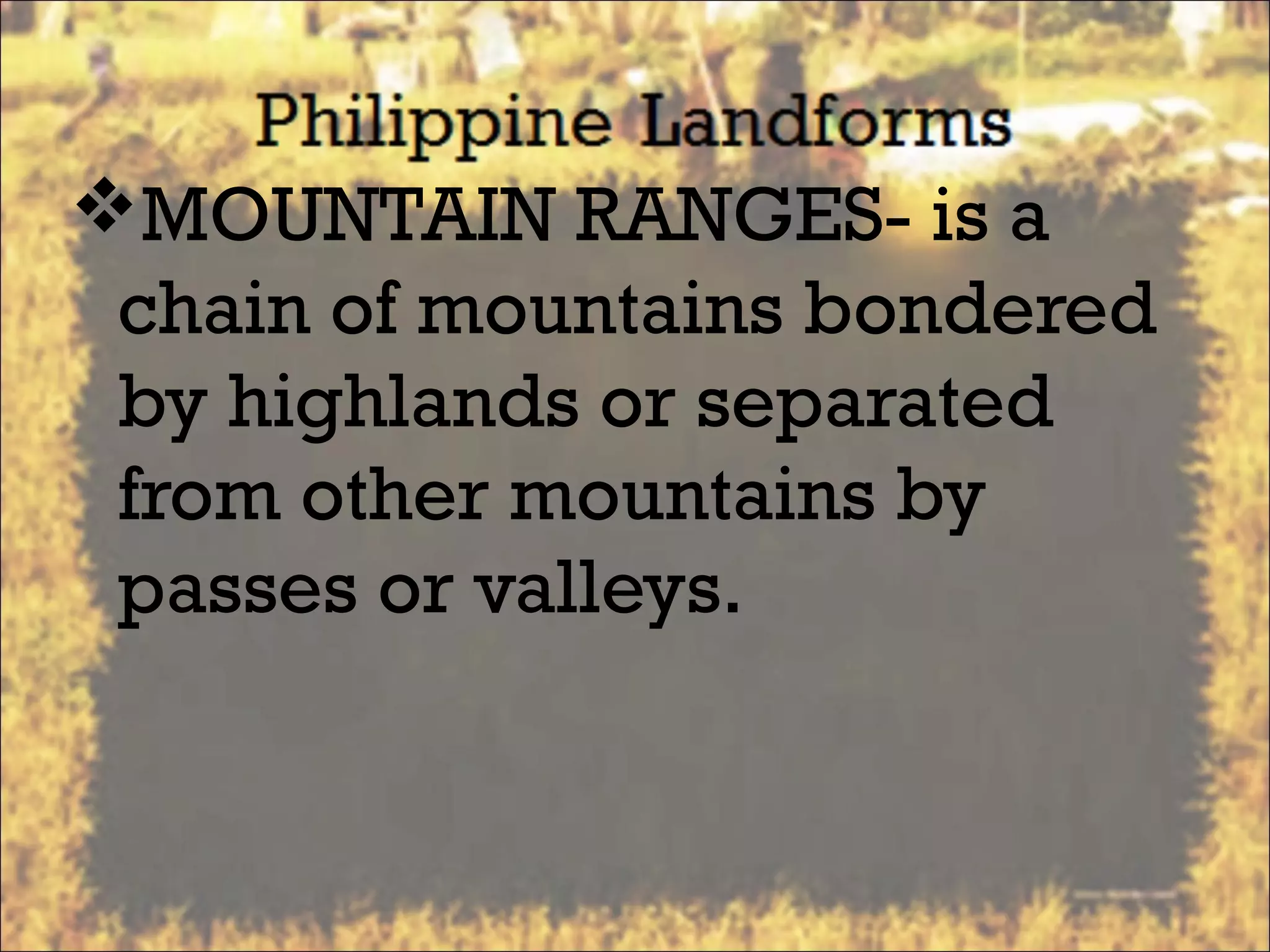 The philippine landforms | PPT