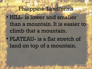 The philippine landforms | PPT